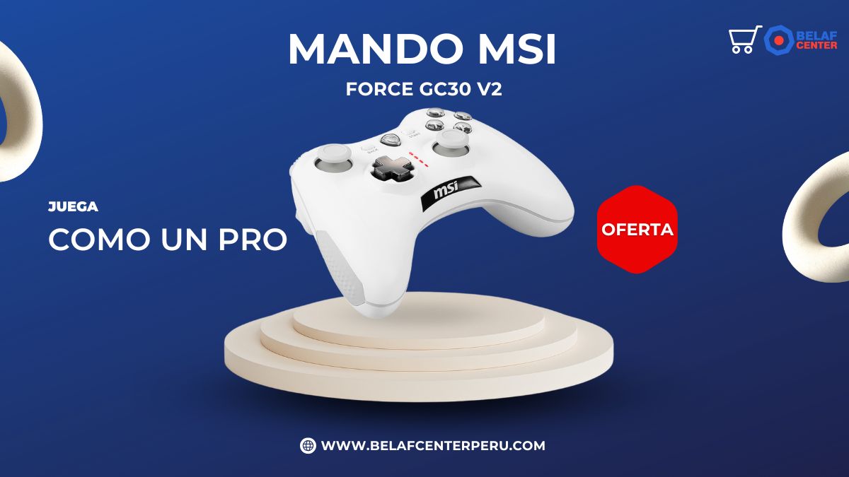 Mando Inalámbrico MSI Force GC30 V2 White